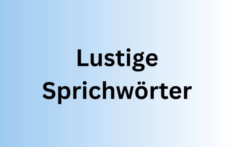 Verdrehte Sprichwörter